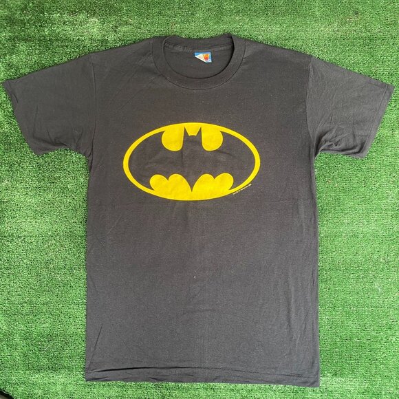 Batman | Shirts | Vintage 8s Batman Logo Shirt Dc Comics Punk Retro Movie Tee | Poshmark